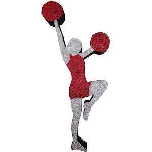 Cheerleader Cutout (two-colors) – Party Shapes, LLC